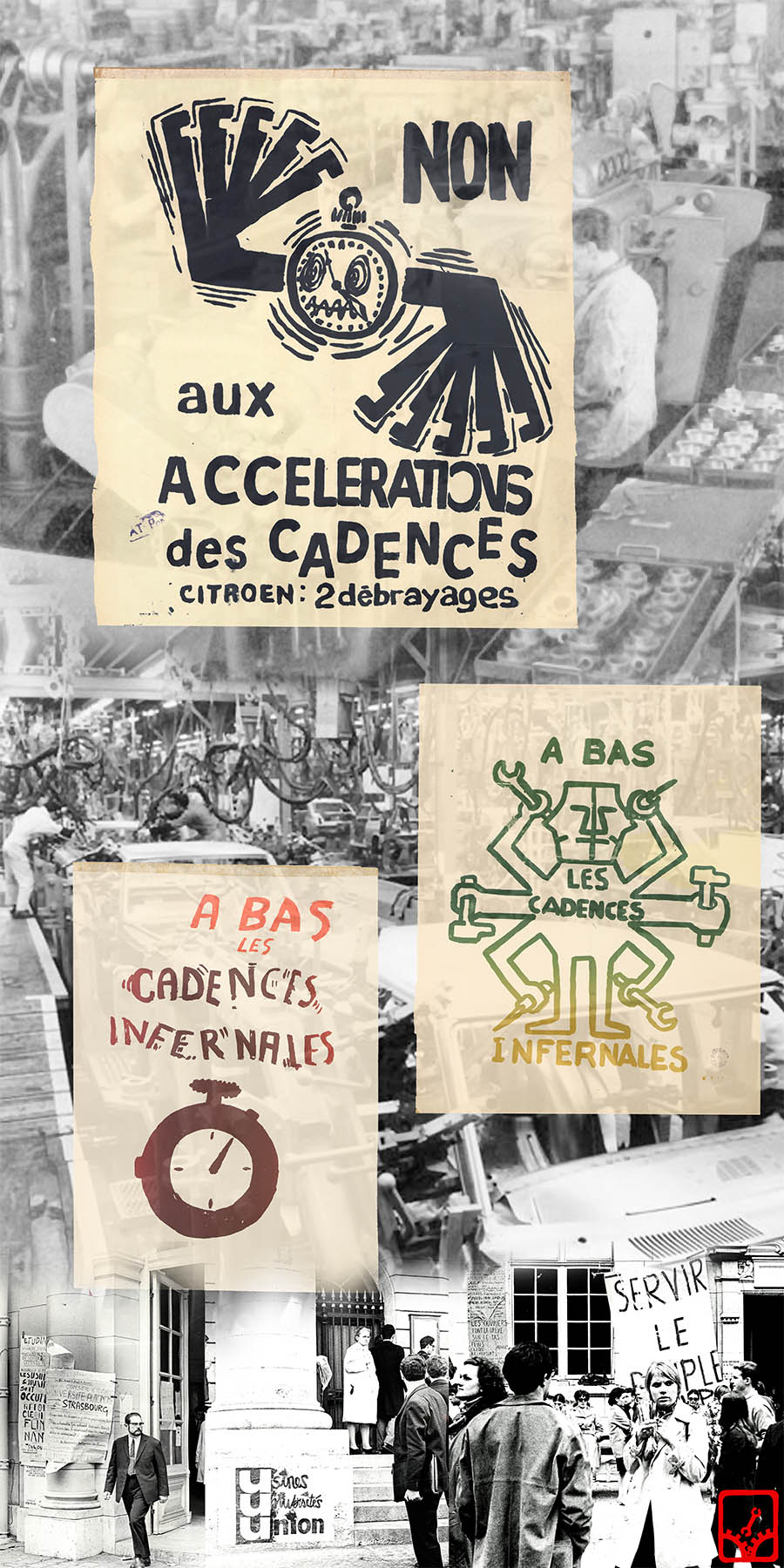 Atelier Populaire 1968 Paris in Agitpop 1968-2008 exhibition